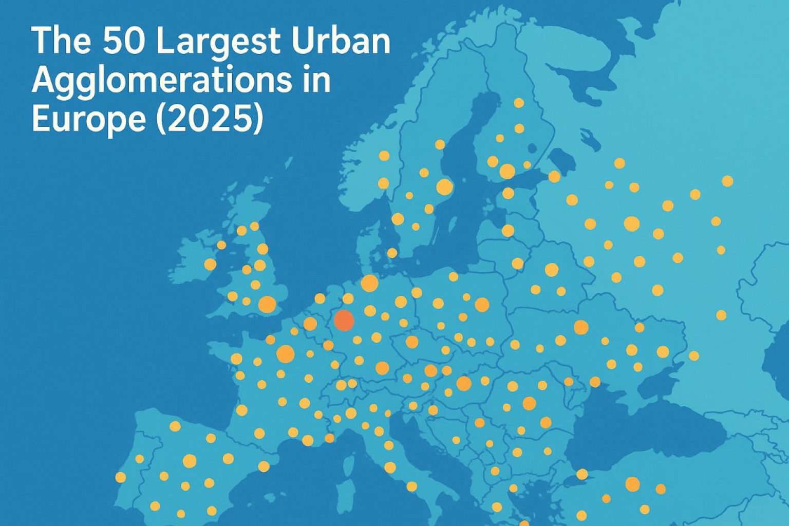 The 50 Largest Urban Agglomerations in Europe (2025) - NetValuator